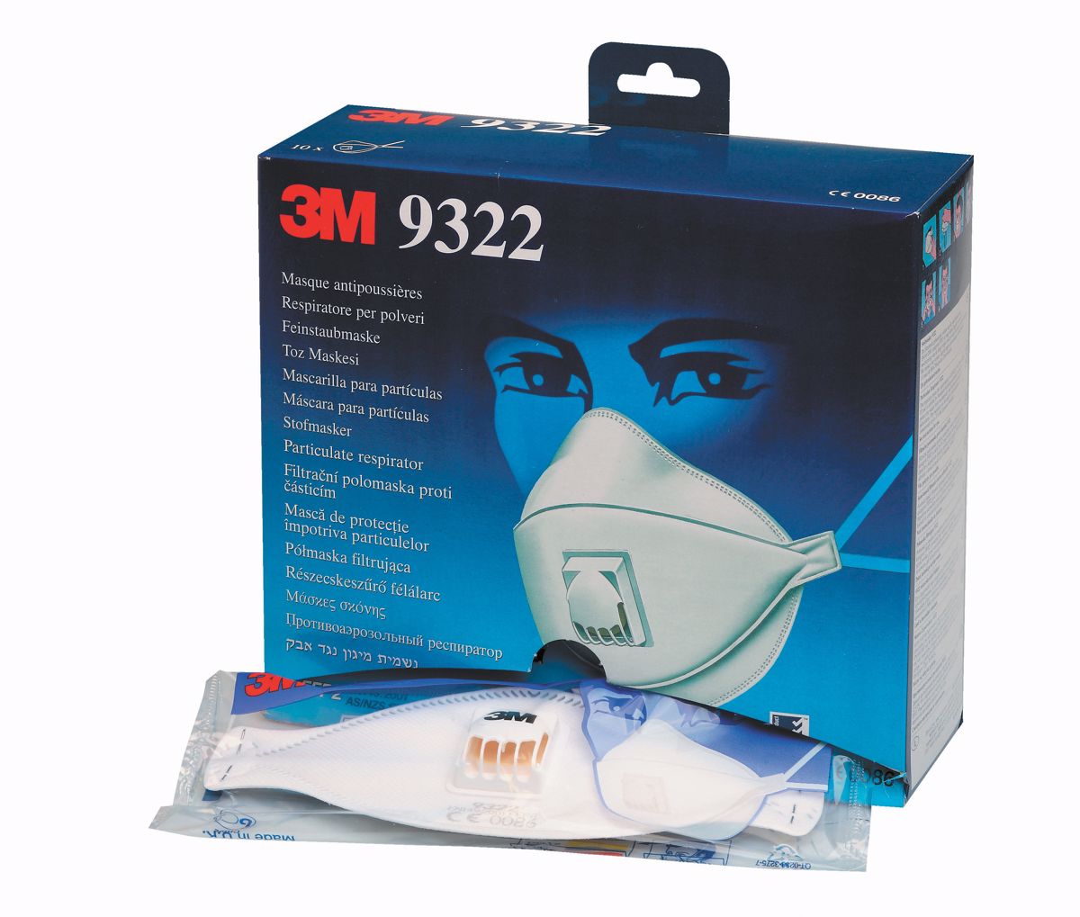 3M 9322+ GEN2 Aura FFP2 s ventilkem | K a P O